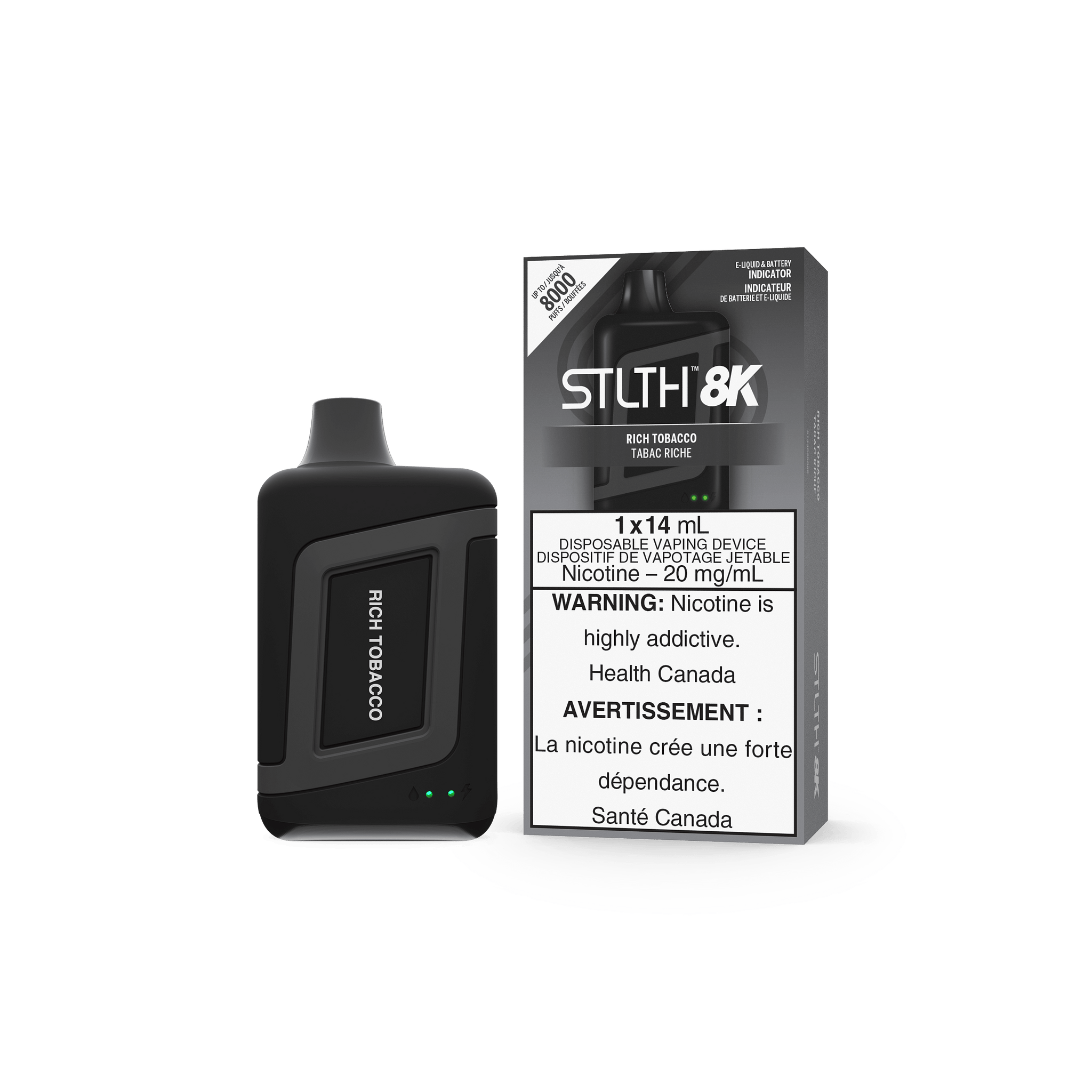STLTH 8K -RICH TOBACCO – Clutch Vape